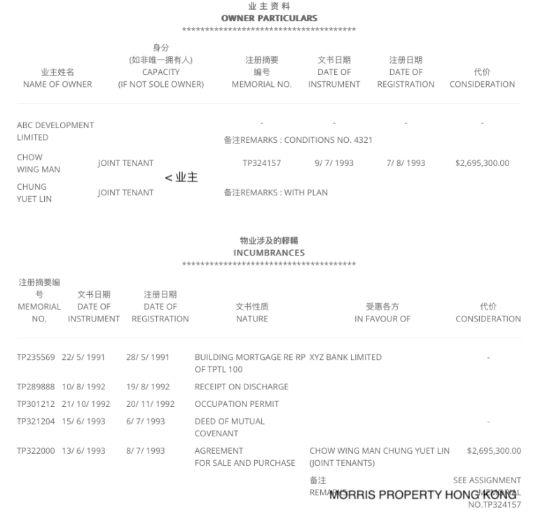 香港土地查册 (Land Search) 与内地房产证的区别 附土地查册例子详解 – 留学香港